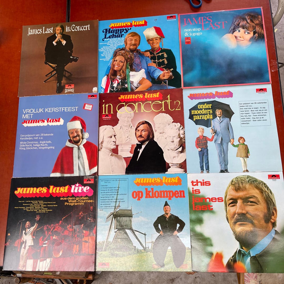 James Last Collection of 9 Vinyl Records Lp's Jazz Pop Music Happy ...