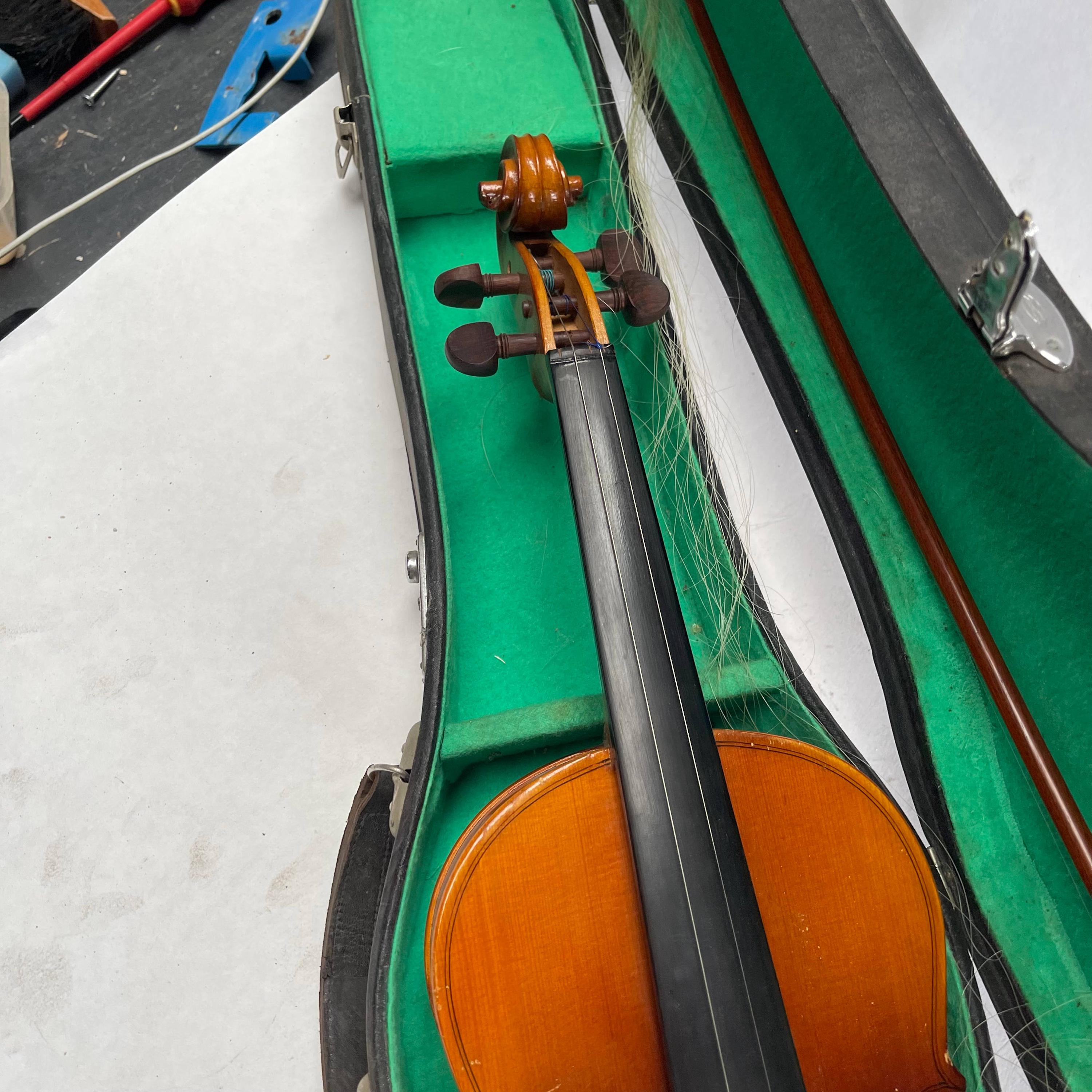 Vintage Chinese Lark Violin Made in Shangai Music Instrument Wood With ...