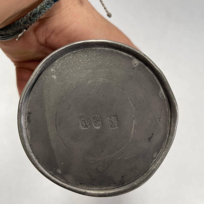 Antique Dutch Pewter Tin Pitcher Engraved 30cm - Etsy
