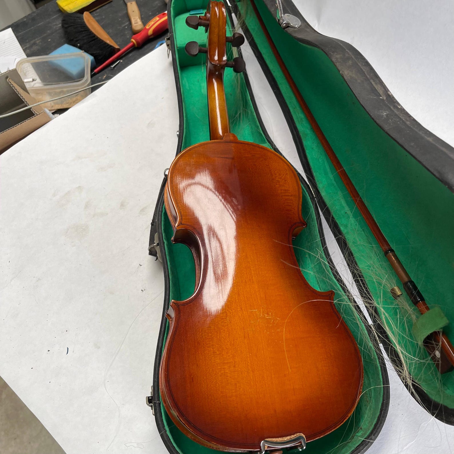 Vintage Chinese Lark Violin Made in Shangai Music Instrument Wood With ...