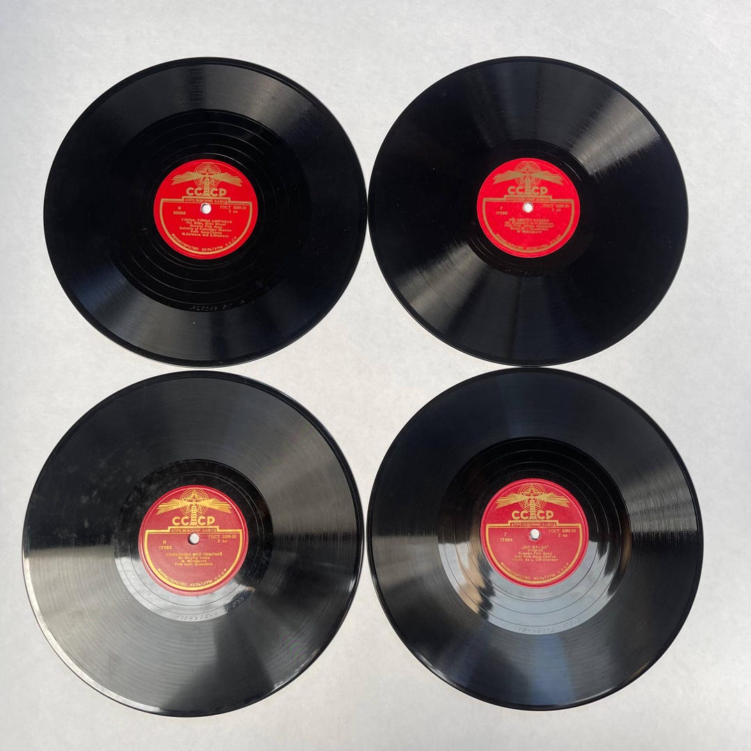 CCCP Schellack Bakelit 78 U / min Vintage Schallplatten UdSSR russische ...