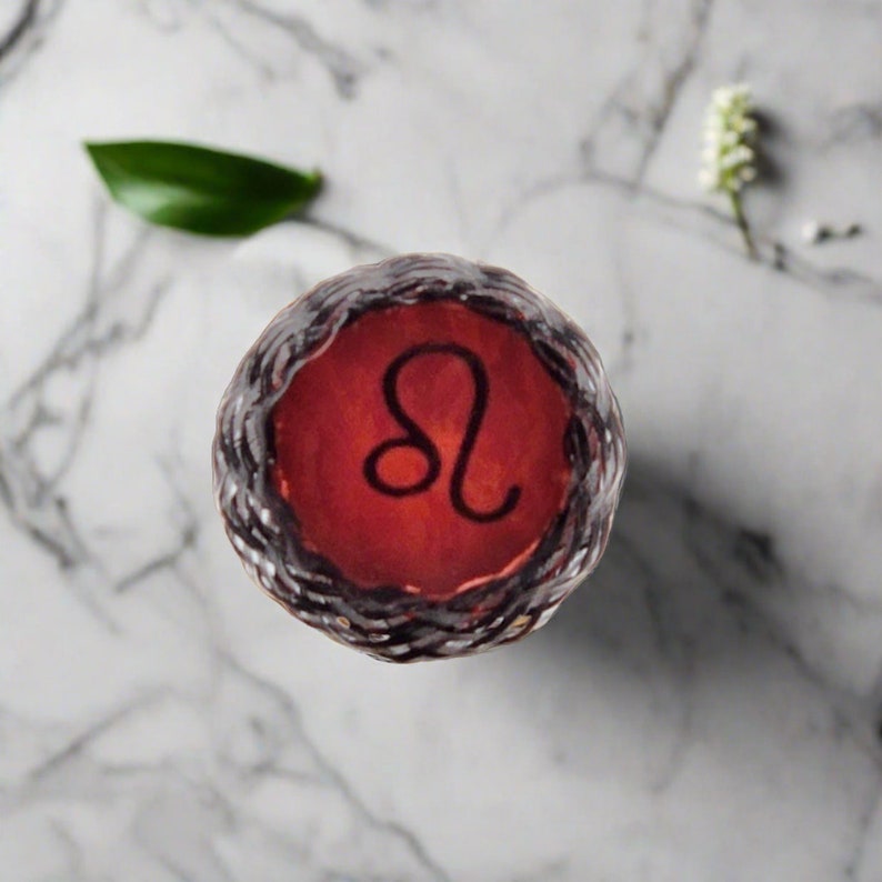 Leo Lion Symbol Zodiac Fidget Stress Reliever Resin Worry Stone ...