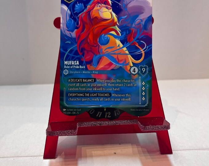 Lorcana 2 Player Lore Counter/tracker Enchanted Mufasa - Etsy