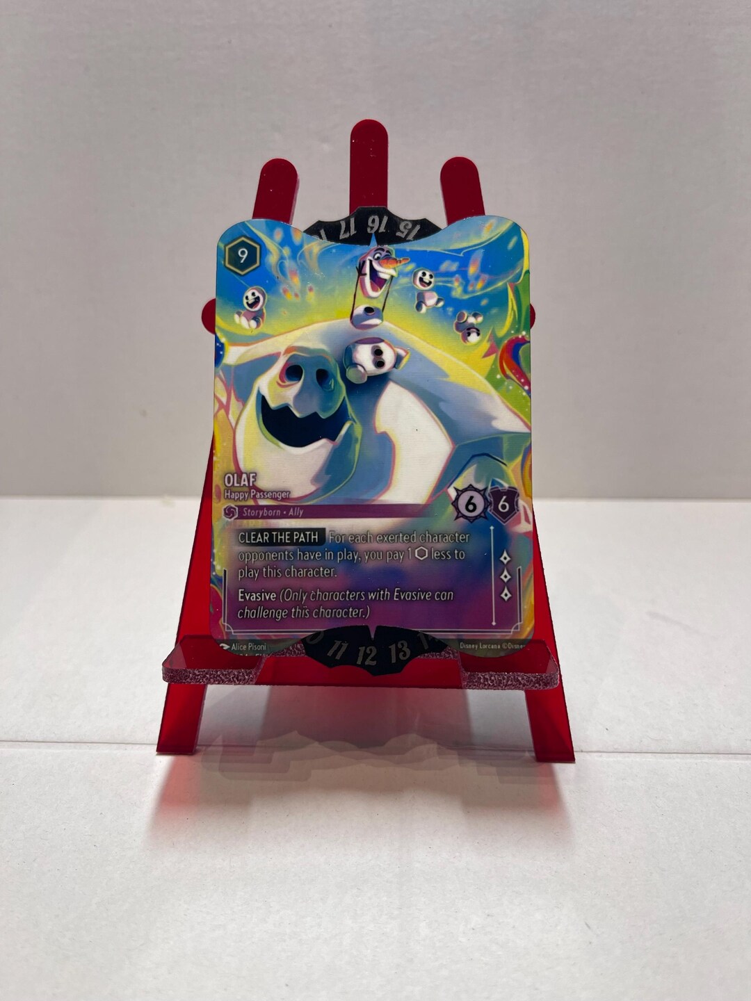 Lorcana 2 Player Lore Counter/tracker Enchanted Olaf - Etsy