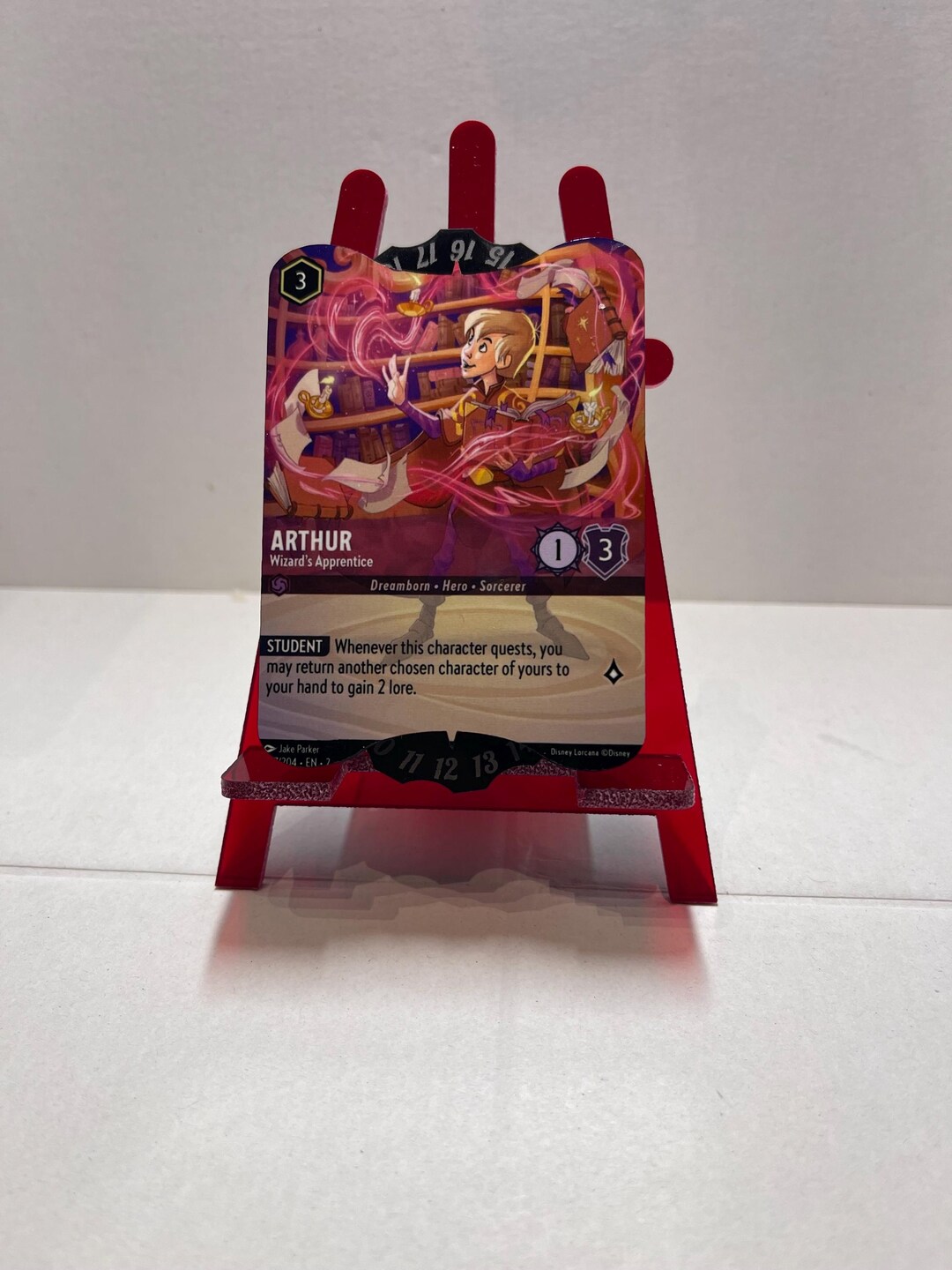 Lorcana 2 Player Lore Counter/tracker Enchanted Arthur - Etsy