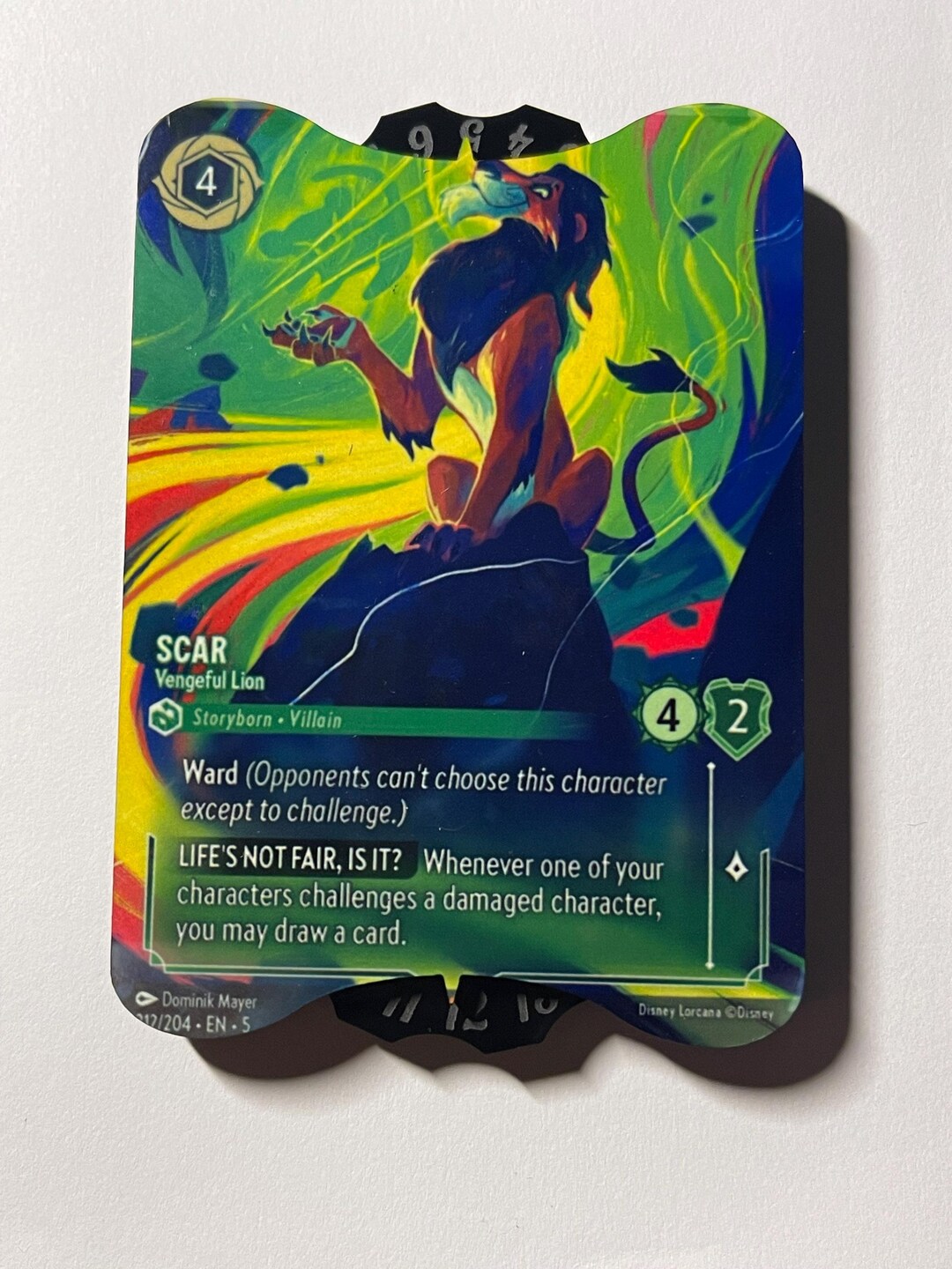 Lorcana 2 Player Lore Counter/tracker Scar - Etsy