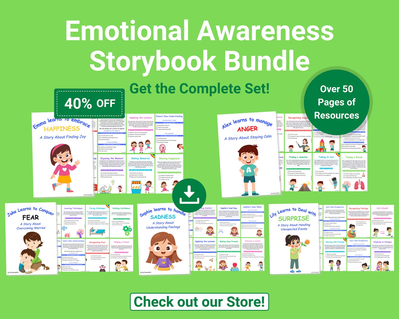 Stress Workbook Short Stories for Kids Coping Technique & Surprise ...
