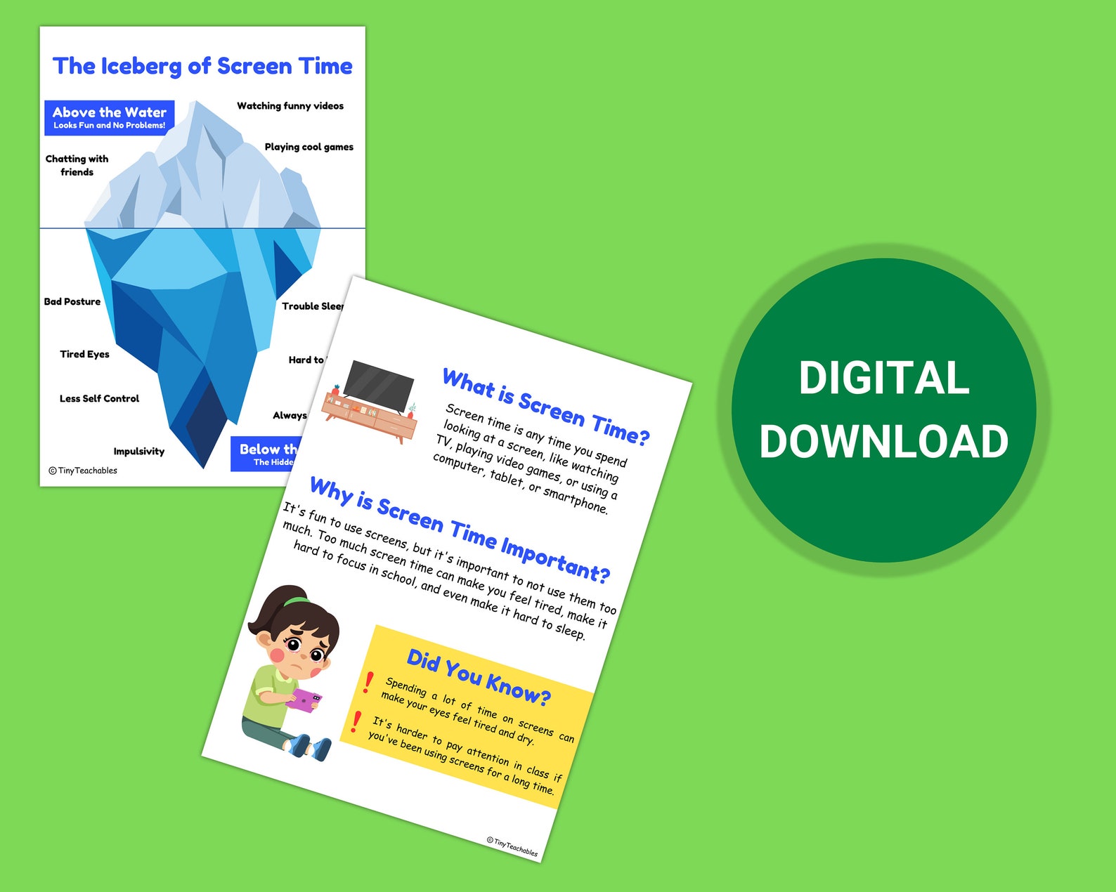 Kids Screen Addiction Mini Workbook Kids Therapy Psychologist Resources ...