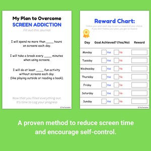 Kids Screen Addiction Mini Workbook Kids Therapy Psychologist Resources ...