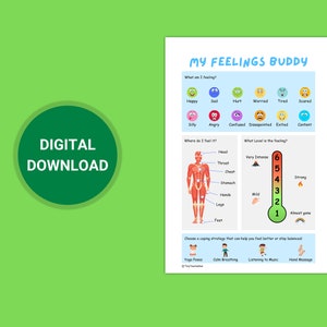 My Feelings Buddy Kids Emotions Tracker Calm Down Corner Emotional ...