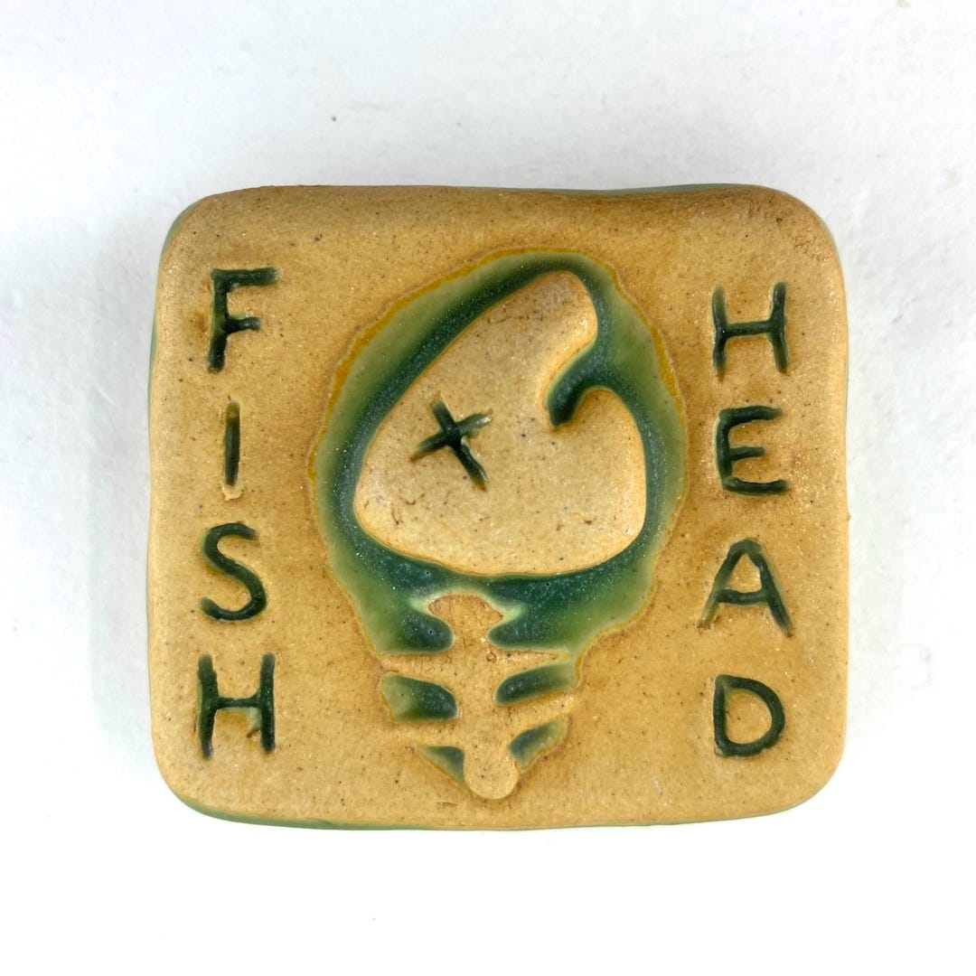 Fish Head 2x2” Ceramic Tile - Etsy