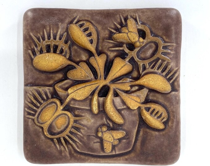 Venus Flytrap 4x4” Ceramic Tile - Etsy