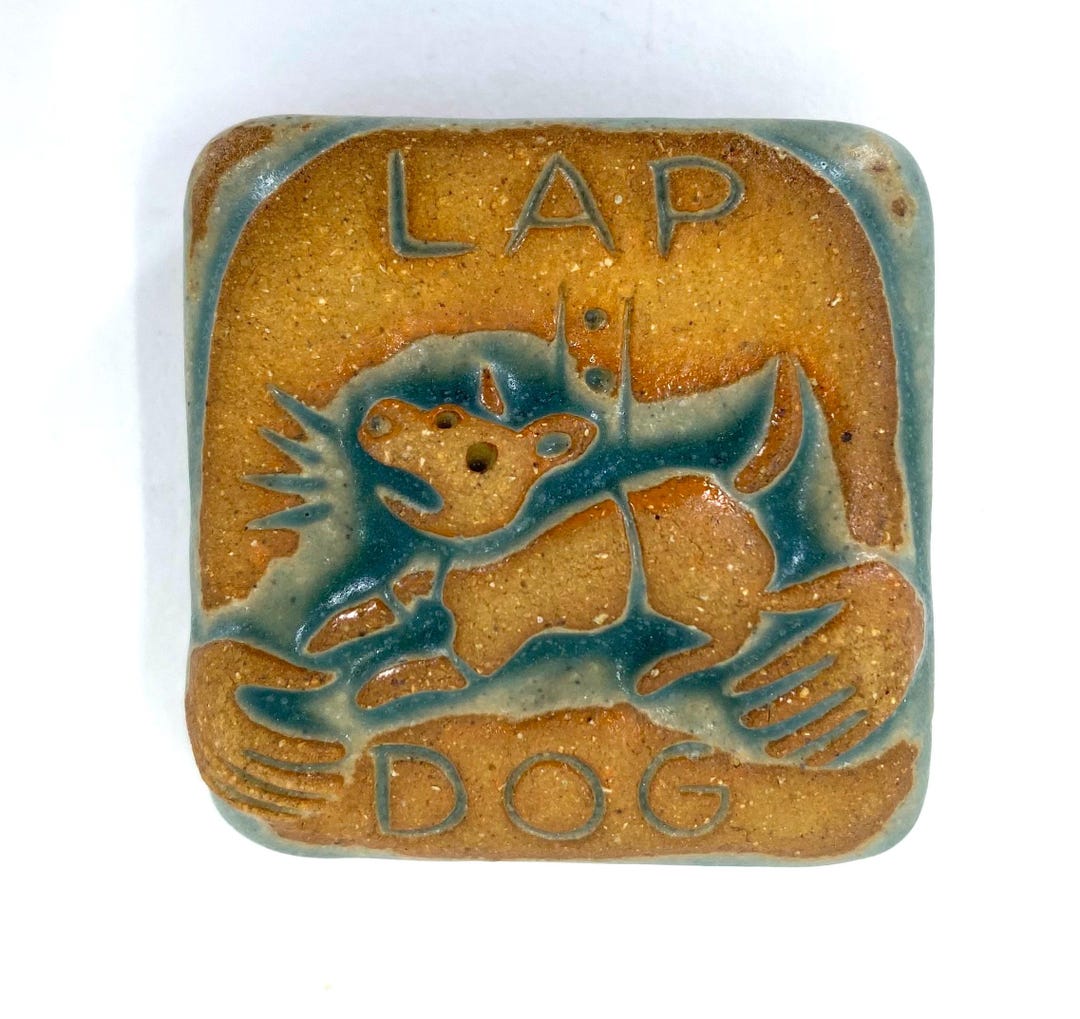 Lap Dog 2x2" Tile - Etsy