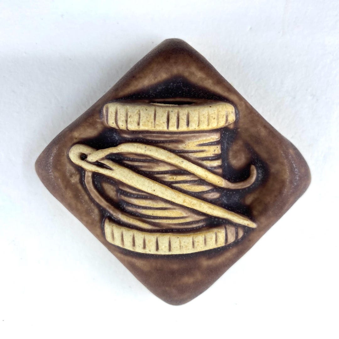 Spool of Thread 2x2" Ceramic Tile - Etsy