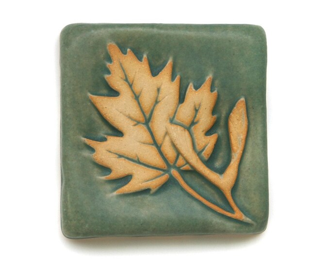 Maple Leaf and Seeds 4x4 Tile - Etsy