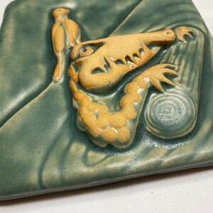 Crocodile Smile Tile 6x6 - Etsy