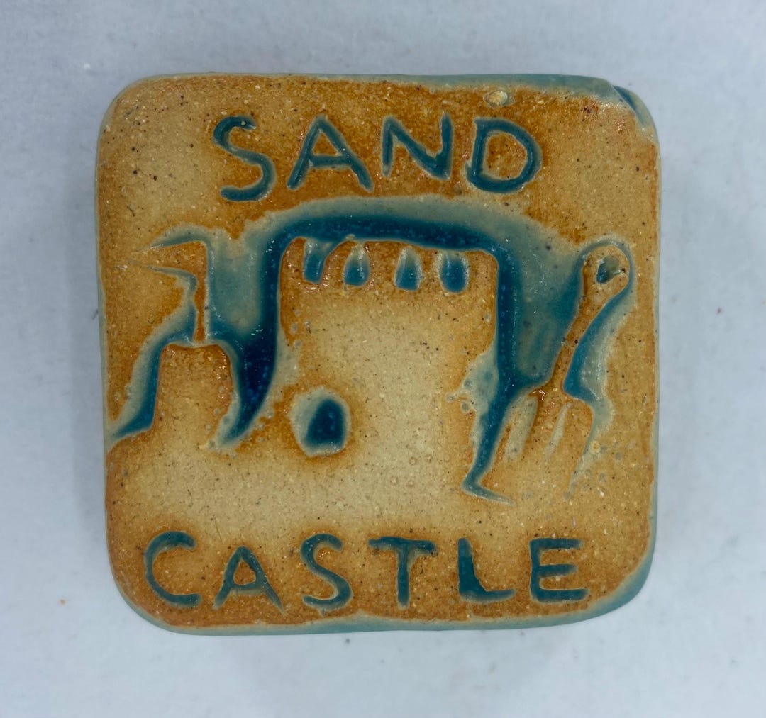 Sand Castle 2x2" Tile - Etsy
