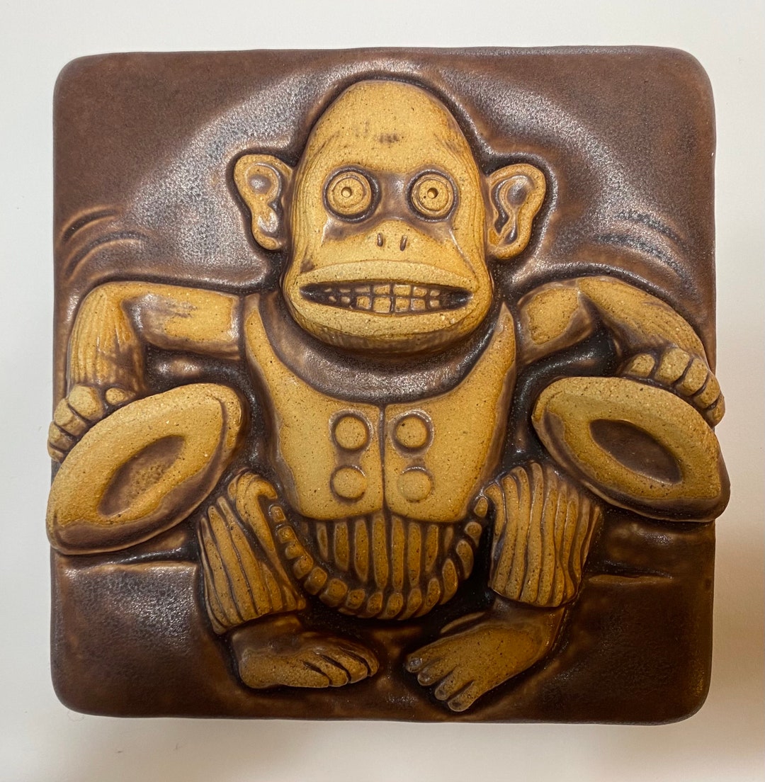 Cymbal Monkey 6x6 Tile - Etsy