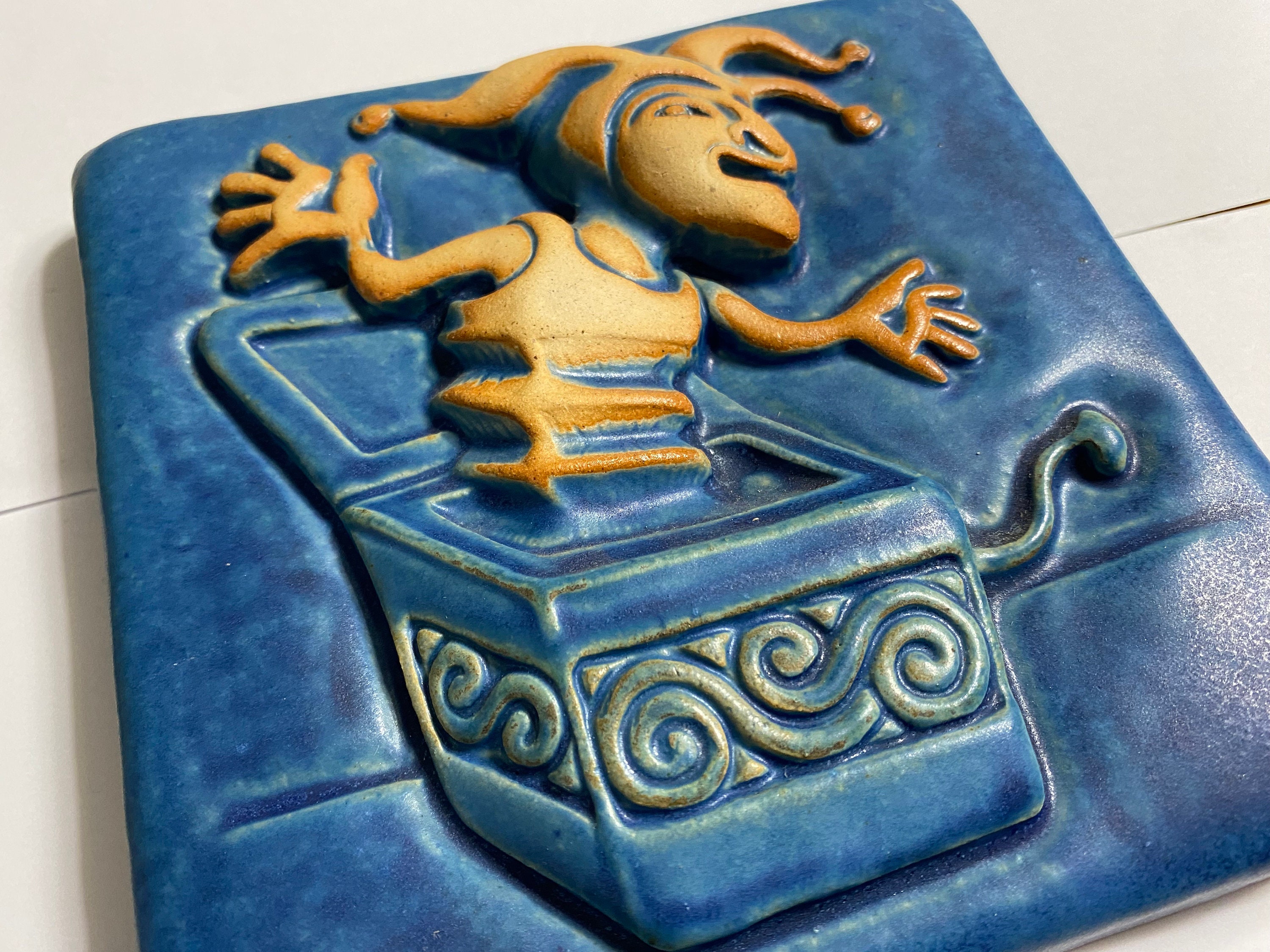 Jack in Box Tile 6x6 - Etsy