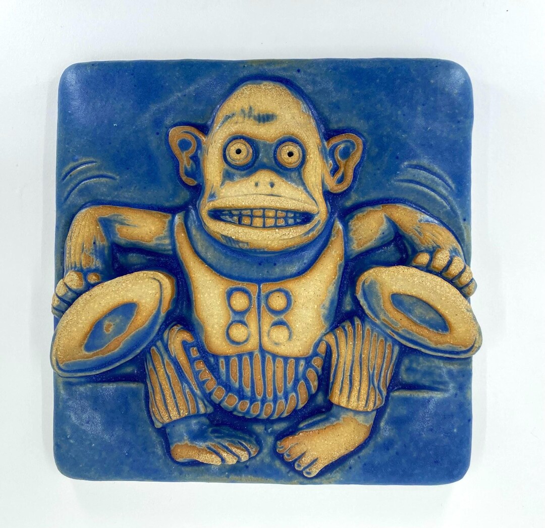 Cymbal Monkey 6x6 Tile - Etsy