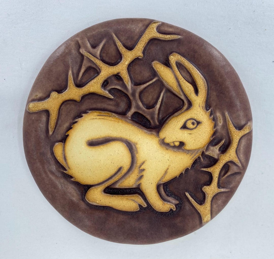 Briar Rabbit - 6” Round Tile - Etsy