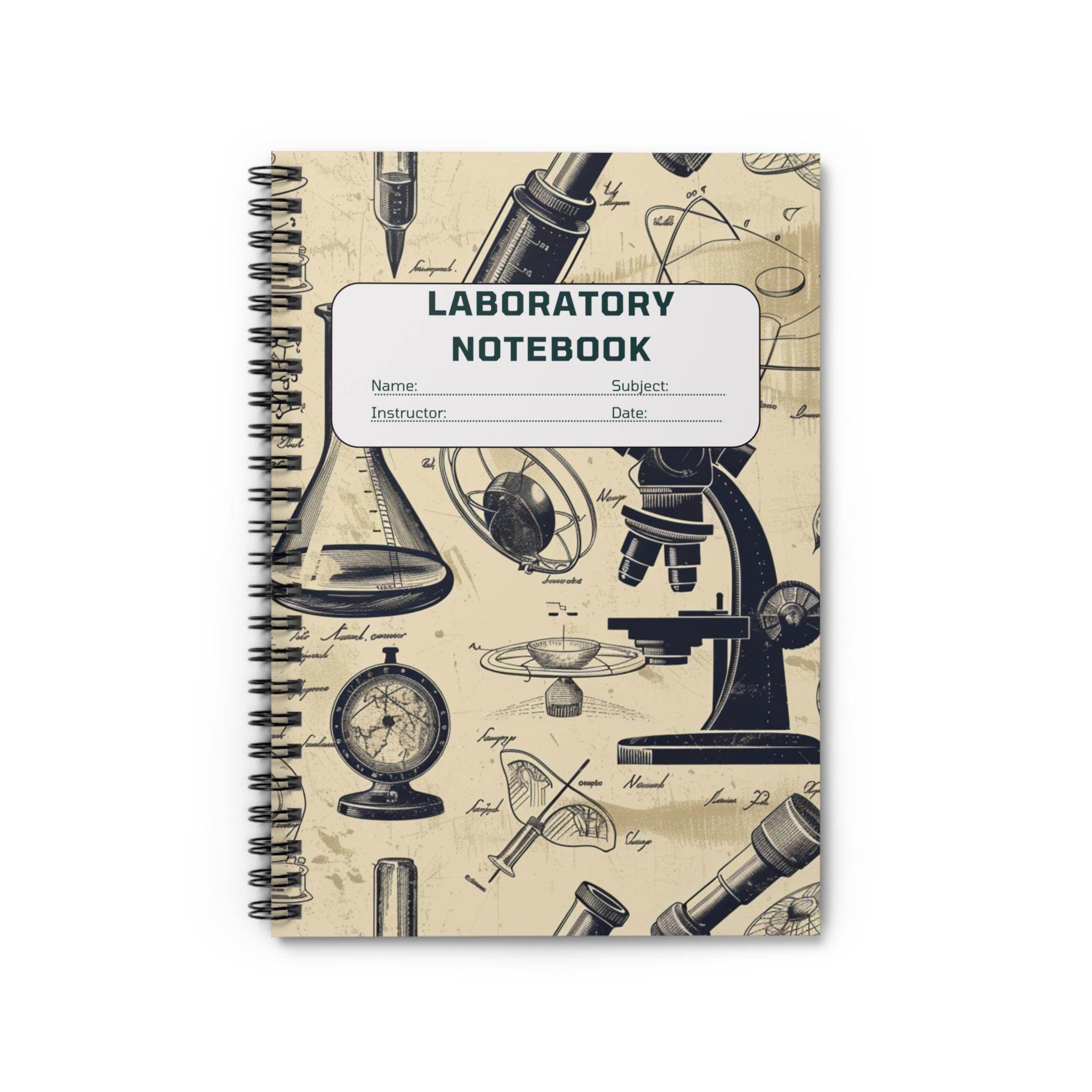 Laboratory Spiral Notebook - Perfect for Science Lovers, School ...