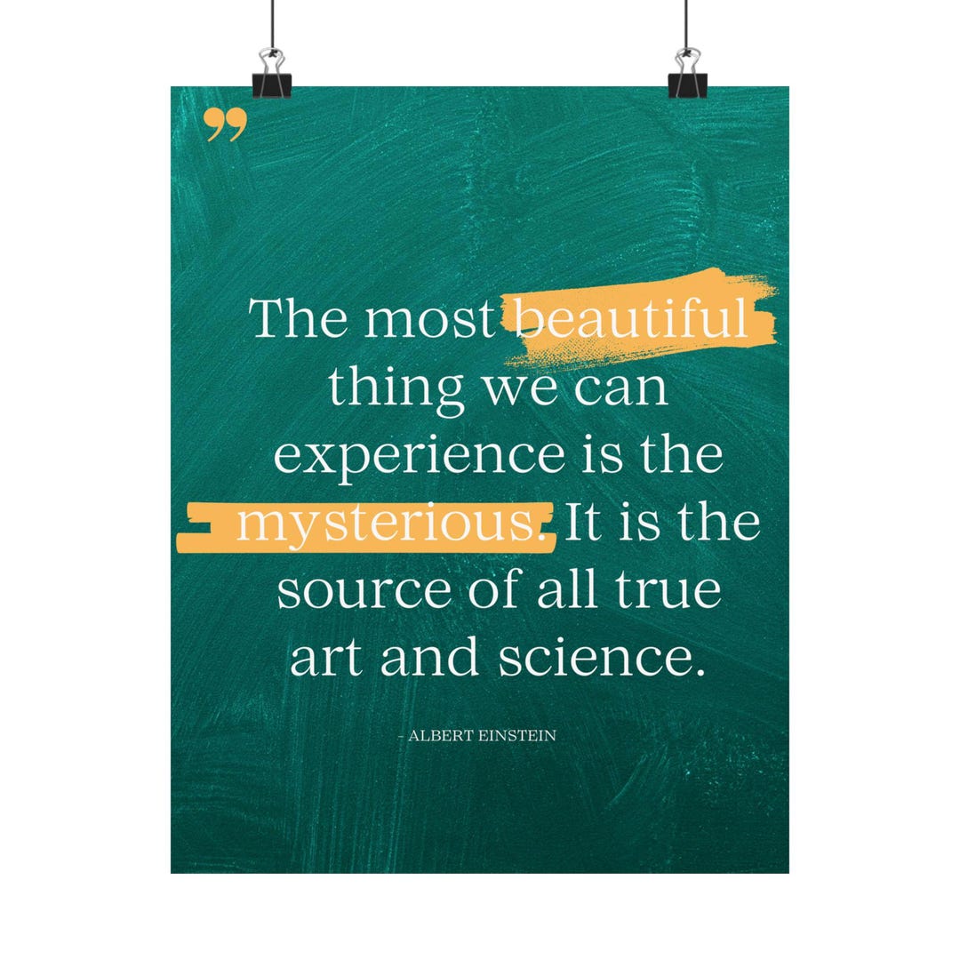 Inspirational Science Quote Poster, Motivational Wall Art, Home Decor ...