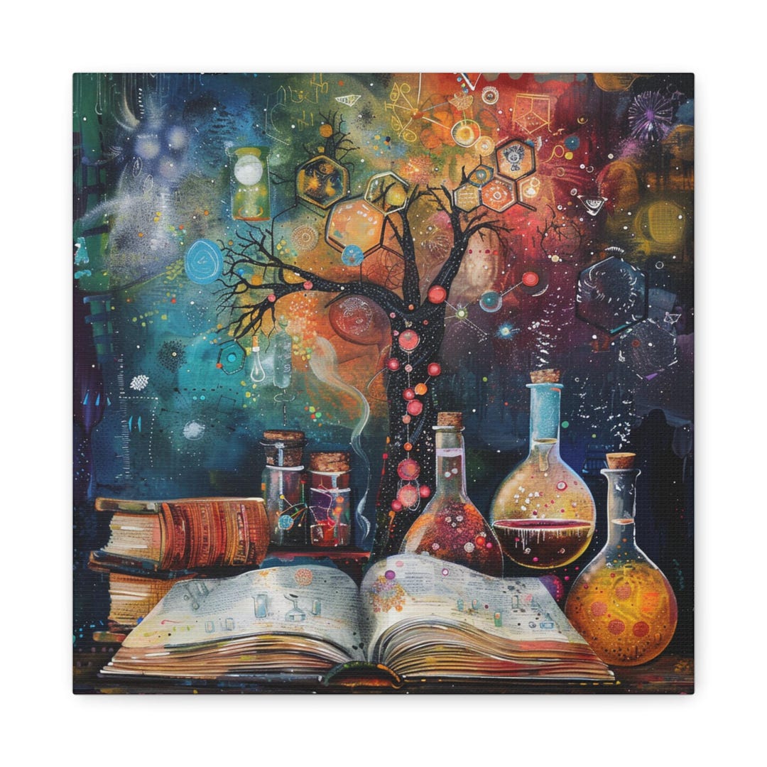 Alchemy of Knowledge Canvas Art, Science and Mystery, Matte Print, 1.25 ...