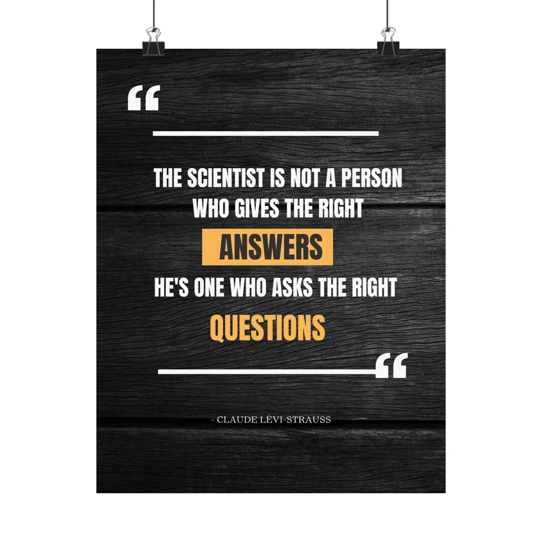 Inspirational Science Quote Poster, Motivational Wall Art, Classroom ...