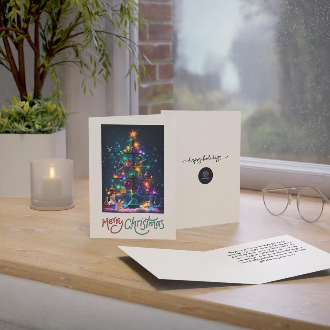 Christmas Chemistry Greeting Cards, Science Themed Holiday Cards, Xmas ...