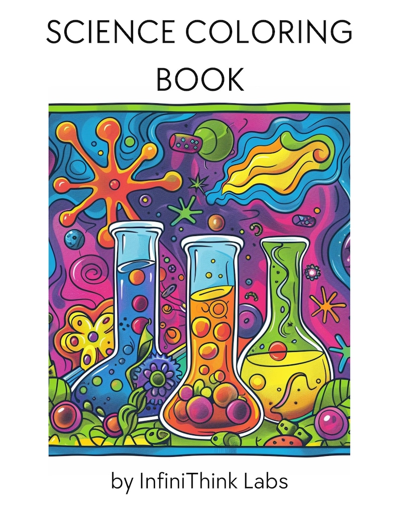 Digital Science Coloring Book for Kids - Instant Download - Etsy