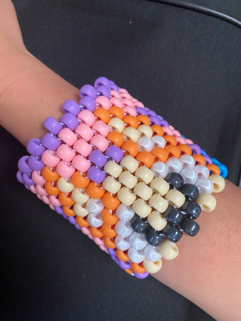 Custom Multi Stitch Bluey and Bingo Kandi Cuff :D - Etsy