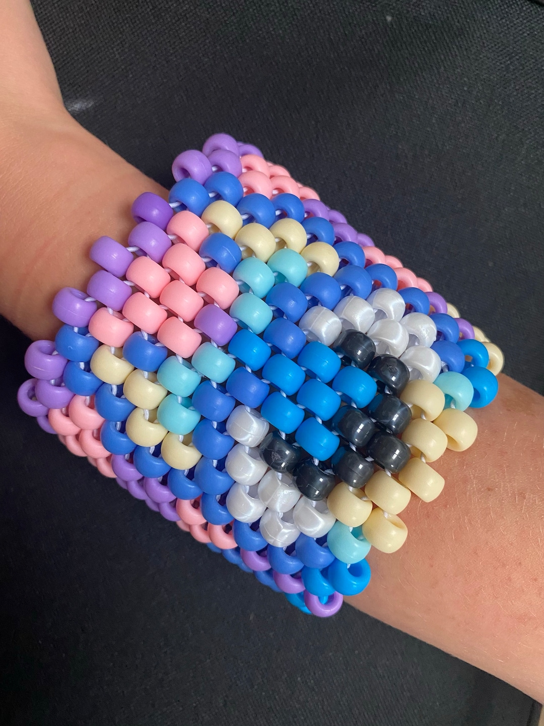 Custom Multi Stitch Kandi Cuff :D Read the Description! - Etsy