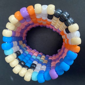 Custom Multi Stitch Bluey and Bingo Kandi Cuff :D - Etsy