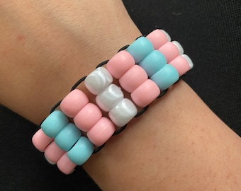 Custom Ladder Stitch Kandi Cuff Bracelets Pony Beads - Etsy