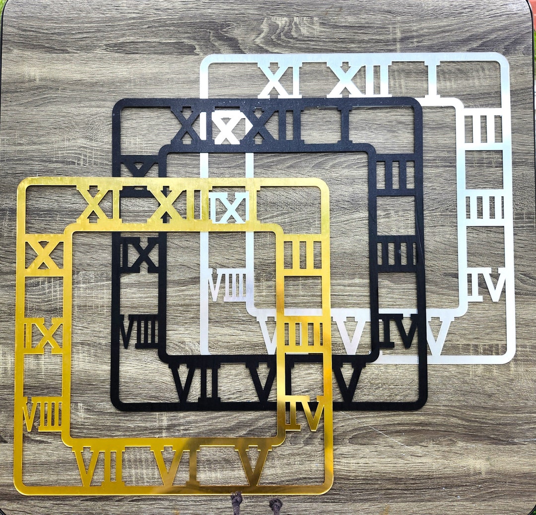 Square Acrylic Clock Face, Face Clock, Epoxy Clocks, Acrylic Supllier ...