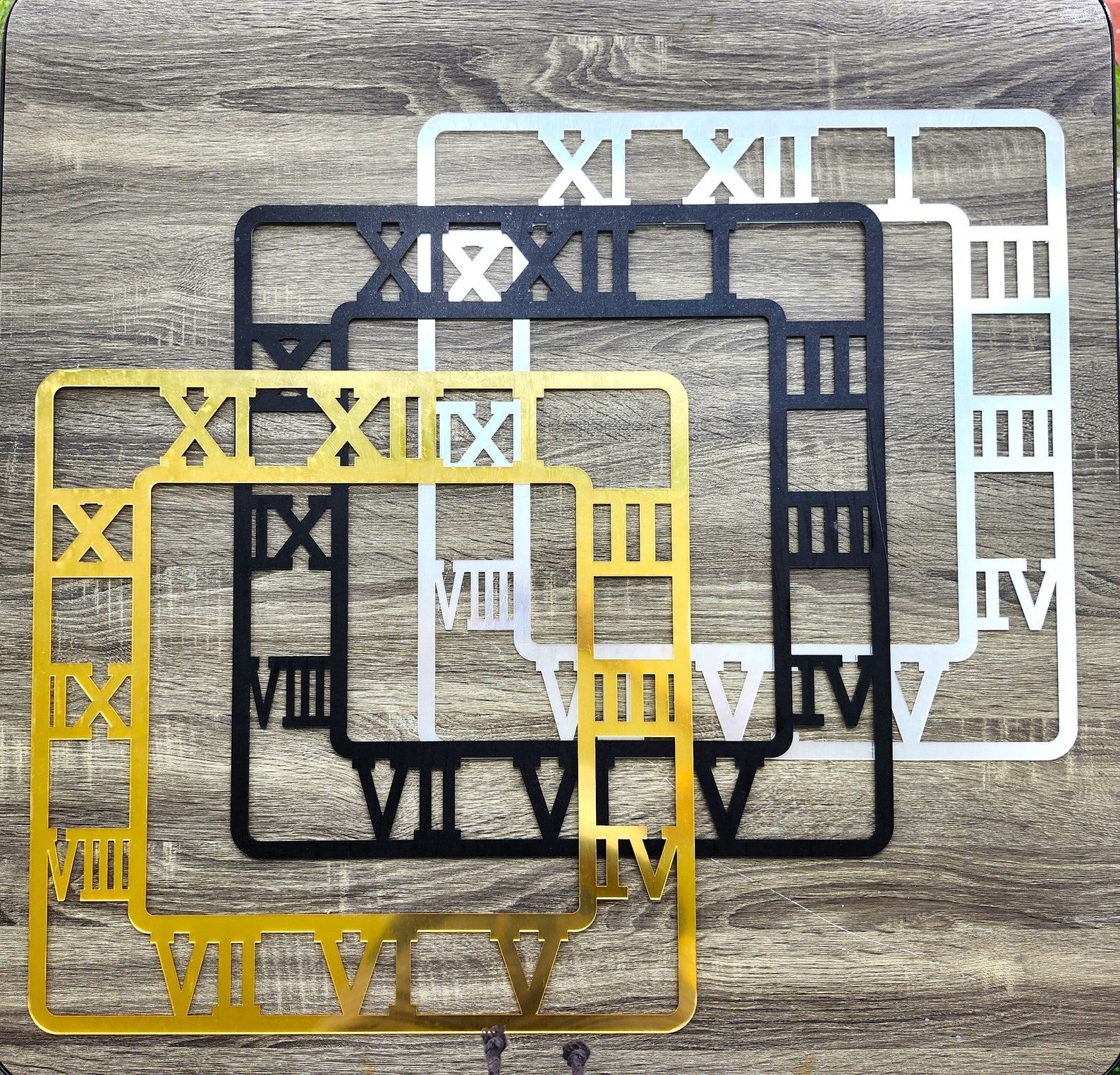 Square Acrylic Clock Face, Face Clock, Epoxy Clocks, Acrylic Supllier ...