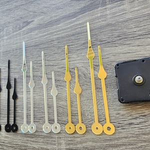 Acrylic Hands Clock Set With Movement, Hands Clock and Movement Set ...