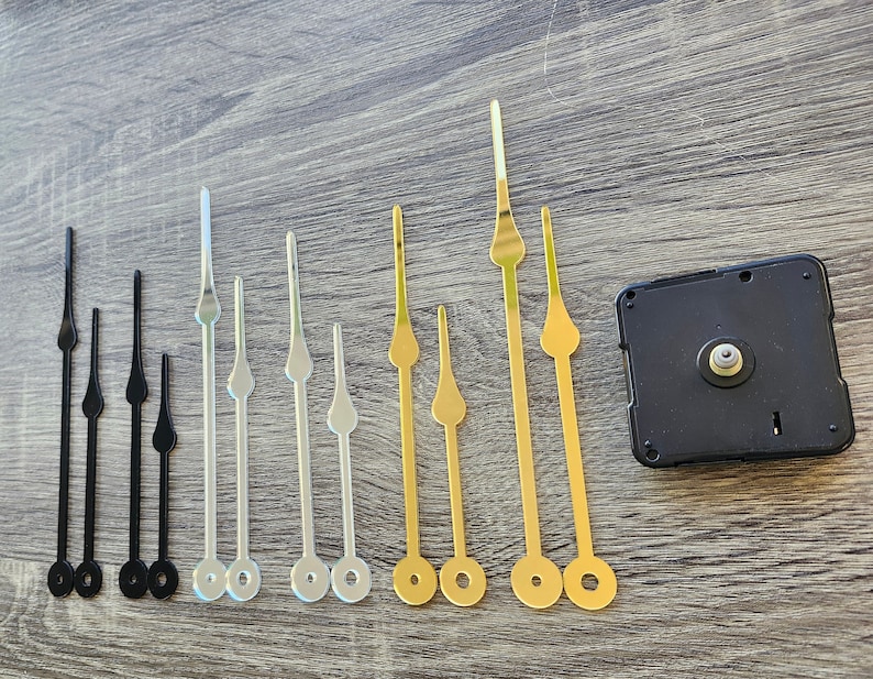 Acrylic Hands Clock Set With Movement, Hands Clock and Movement Set ...