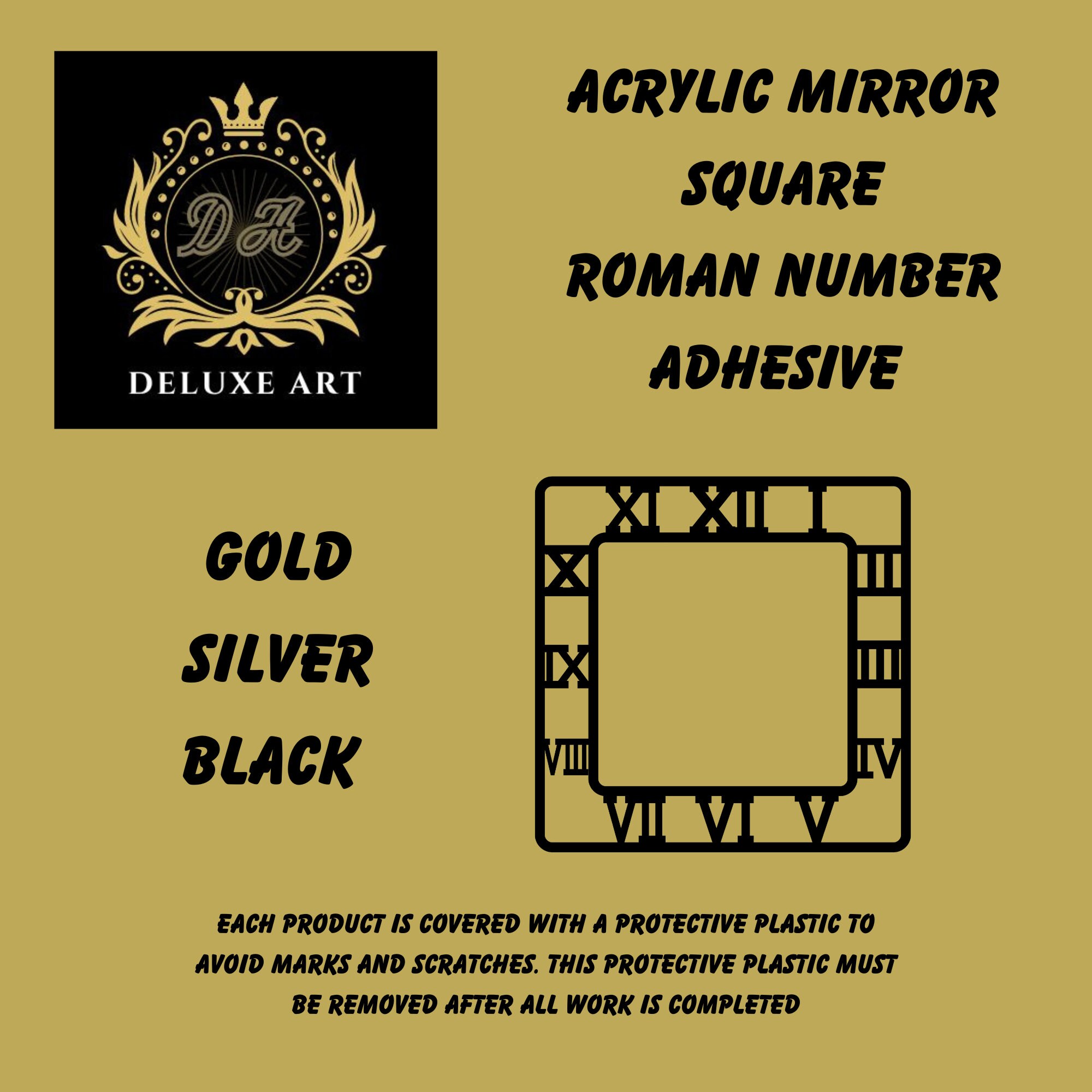 Square Acrylic Clock Face, Face Clock, Epoxy Clocks, Acrylic Supllier ...