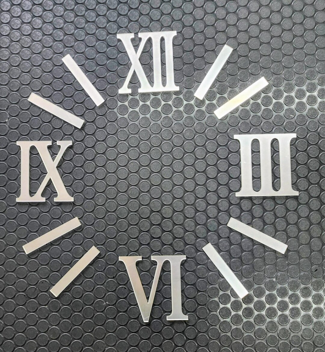 Acrylic Big Roman Number and Dashes for Epoxy Wall Clocks. Mirrored ...