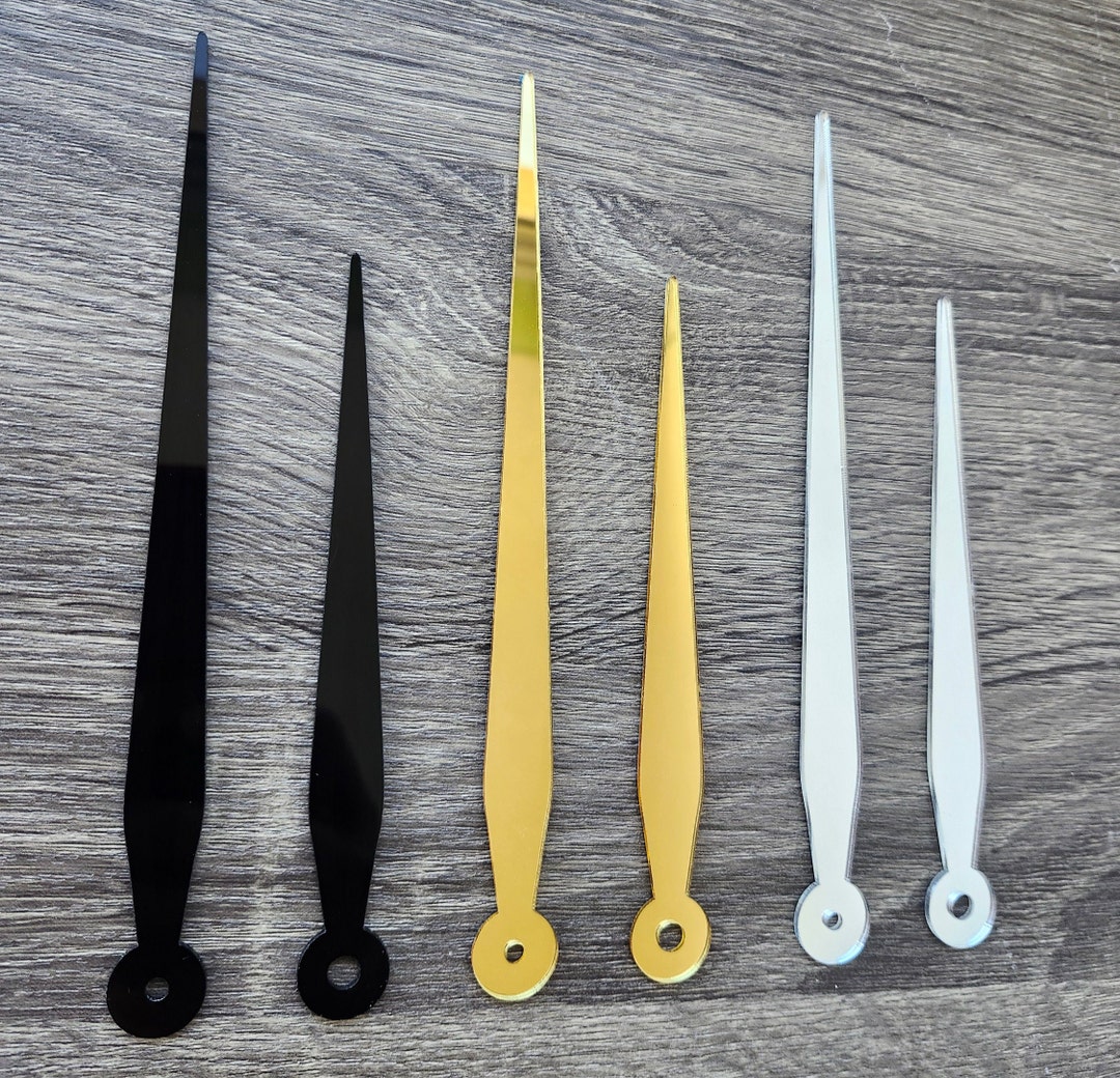 Acrylic Hands Clock and Movement Set, Clock Hands Set, Clock Movement ...