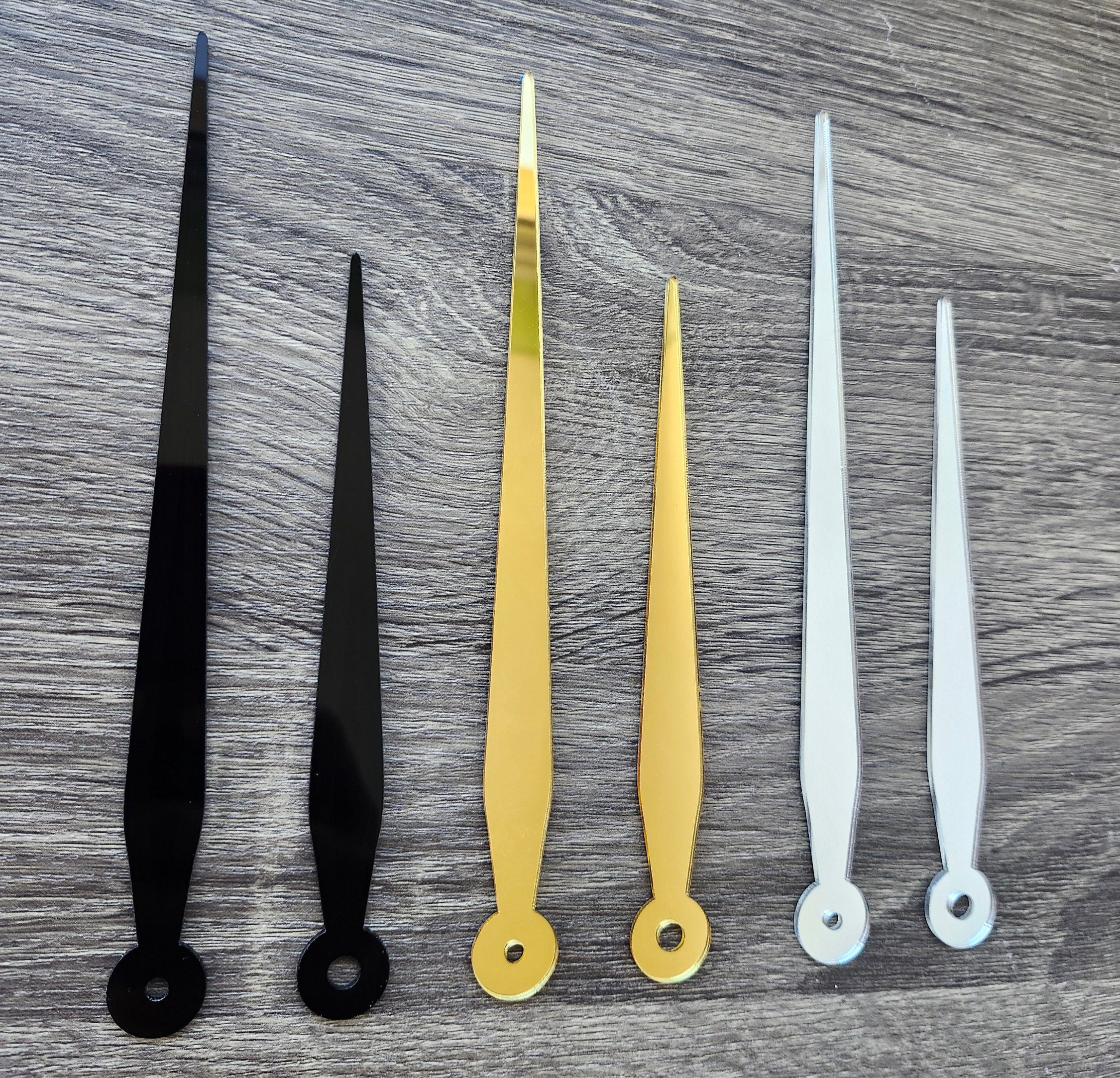 Acrylic Hands Clock and Movement Set, Clock Hands Set, Clock Movement ...
