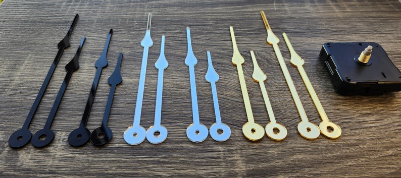 Acrylic Hands Clock Set With Movement, Hands Clock and Movement Set ...