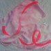 Pink Ribbon Silk Scarf - Etsy