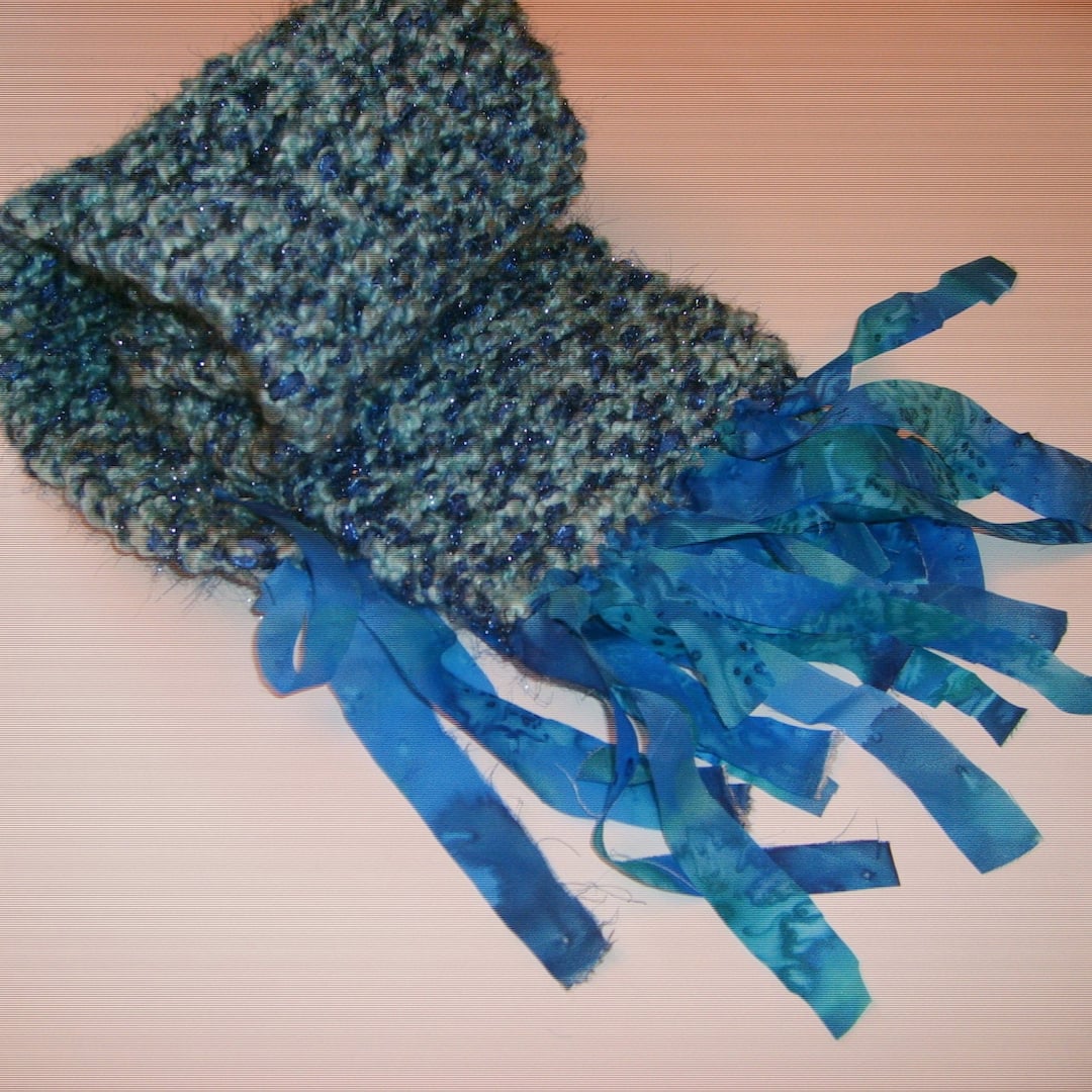 Blue Confetti Scarf - Etsy