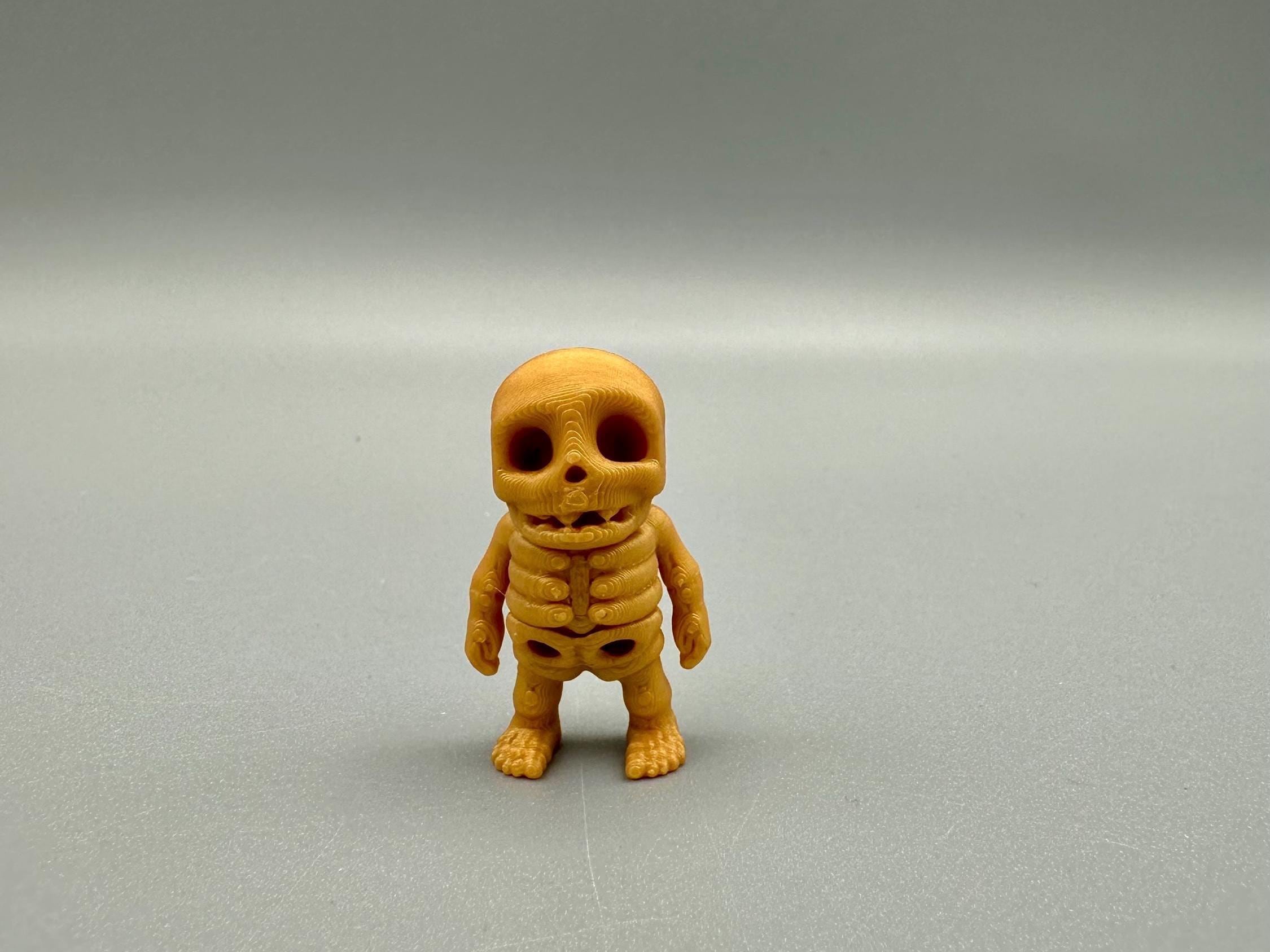Mini Skeleton Fidget Toy 3D Printed Articulated Flexible Flexi Cute Pet ...