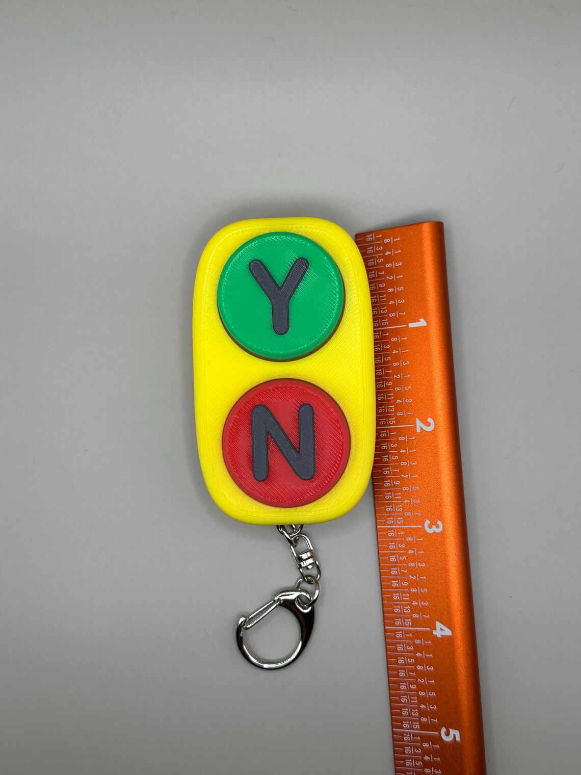Yes / No Button Bluey Inspired Fidget Clicker Keychain 3d Printed ...