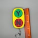 Yes / No Button Bluey Inspired Fidget Clicker Keychain 3d Printed ...