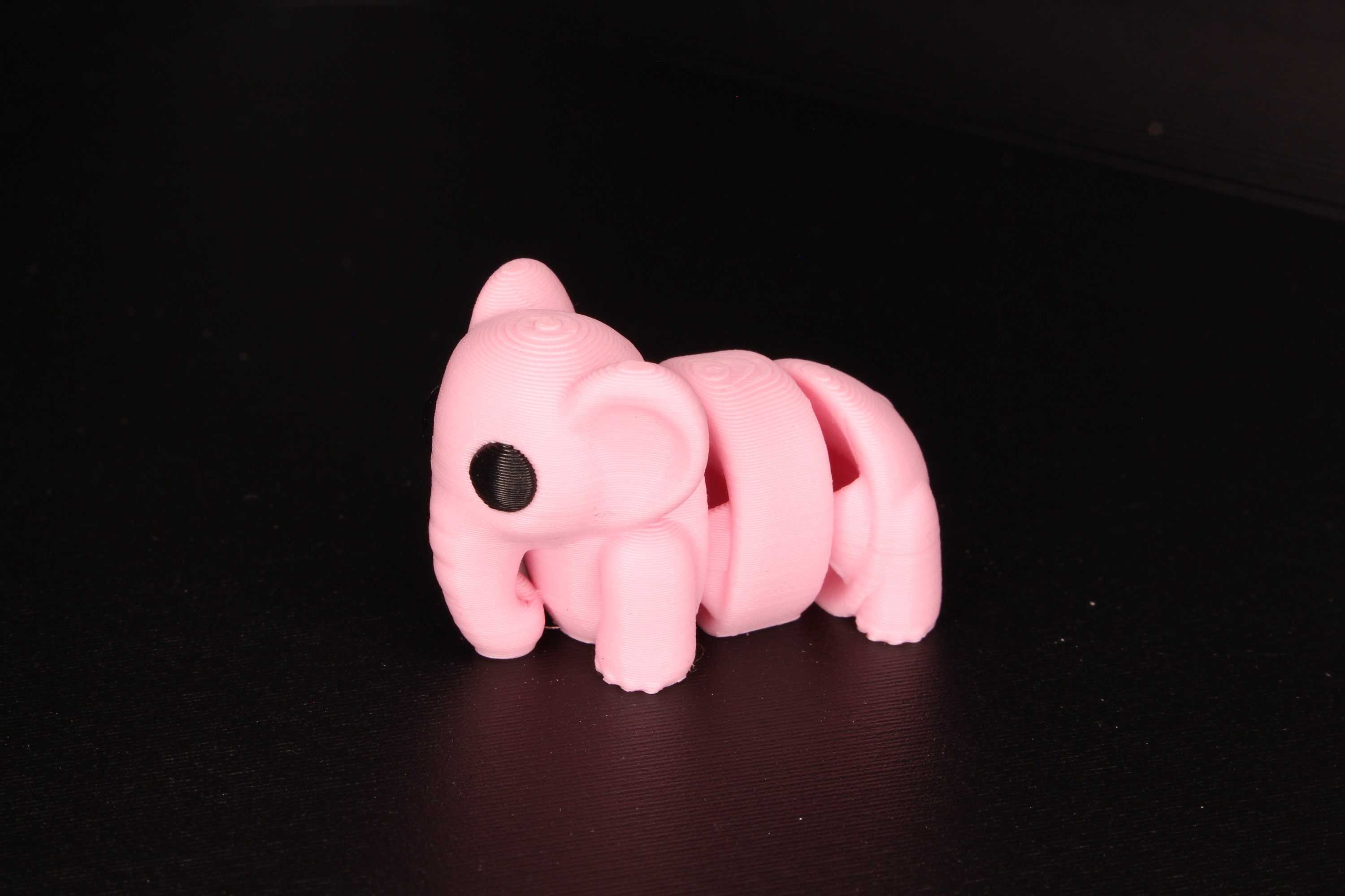 Baby Elephant Fidget Toy 3D Printed Articulated Flexible Cute Pet Mini ...